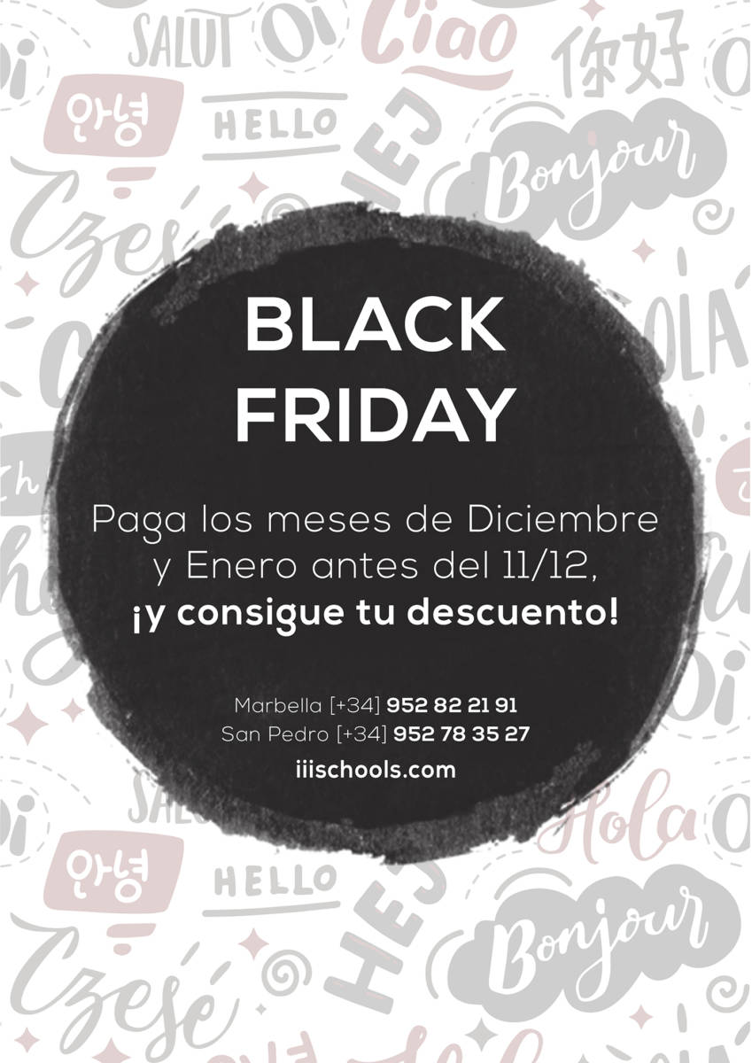 ¡El Black Friday también llega a III Language Schools! - Instituto ...